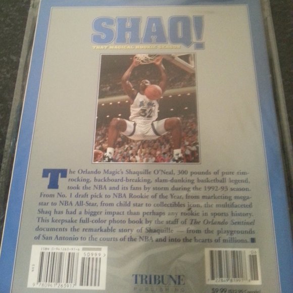 Other | Shaq Shaquille Oneal Rookie Magazine Nba Orlando Magic | Poshmark